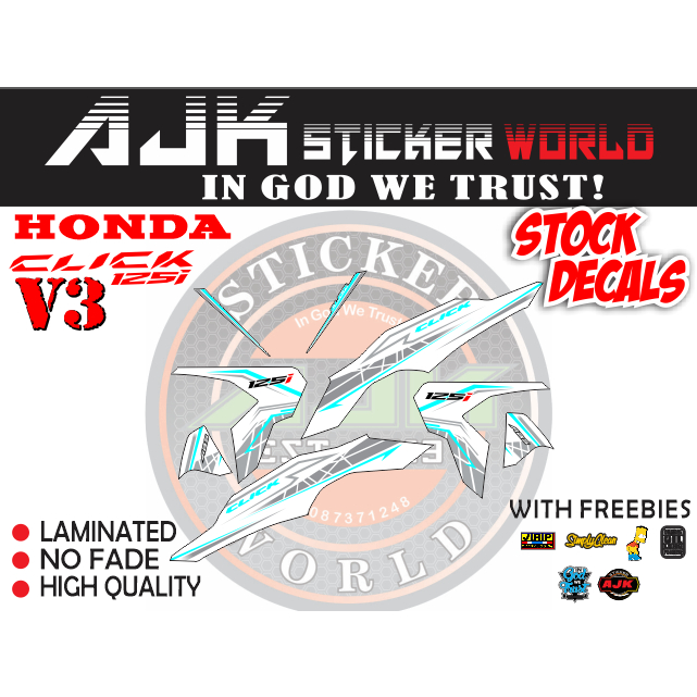 Honda Click V3 Stock Decals | Shopee Philippines