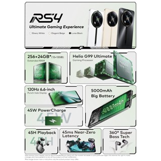 [New] itel RS4 RAM 24GB (12GB+12GB)+ROM 256GB | Helio G99 | 45W 5000mAh ...