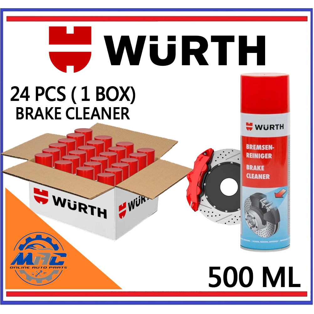 Wurth Brake Cleaner 500ml 24 pieces 1 BOX degreaser | Shopee Philippines