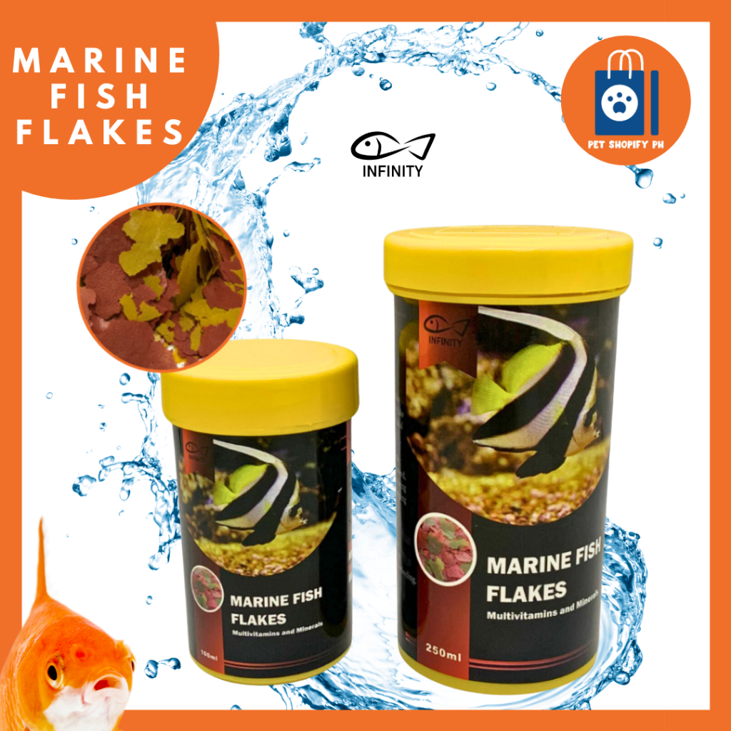 INFINITY MARINE FISH FLAKES/MARINE FISH FOOD/HIGH PROTEIN MARINE FISH ...