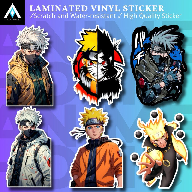 NARUTO SHIPPUDEN MODERN FAN ART STICKER LAMINATED VINYL ~ ANIMEHOLIC ...