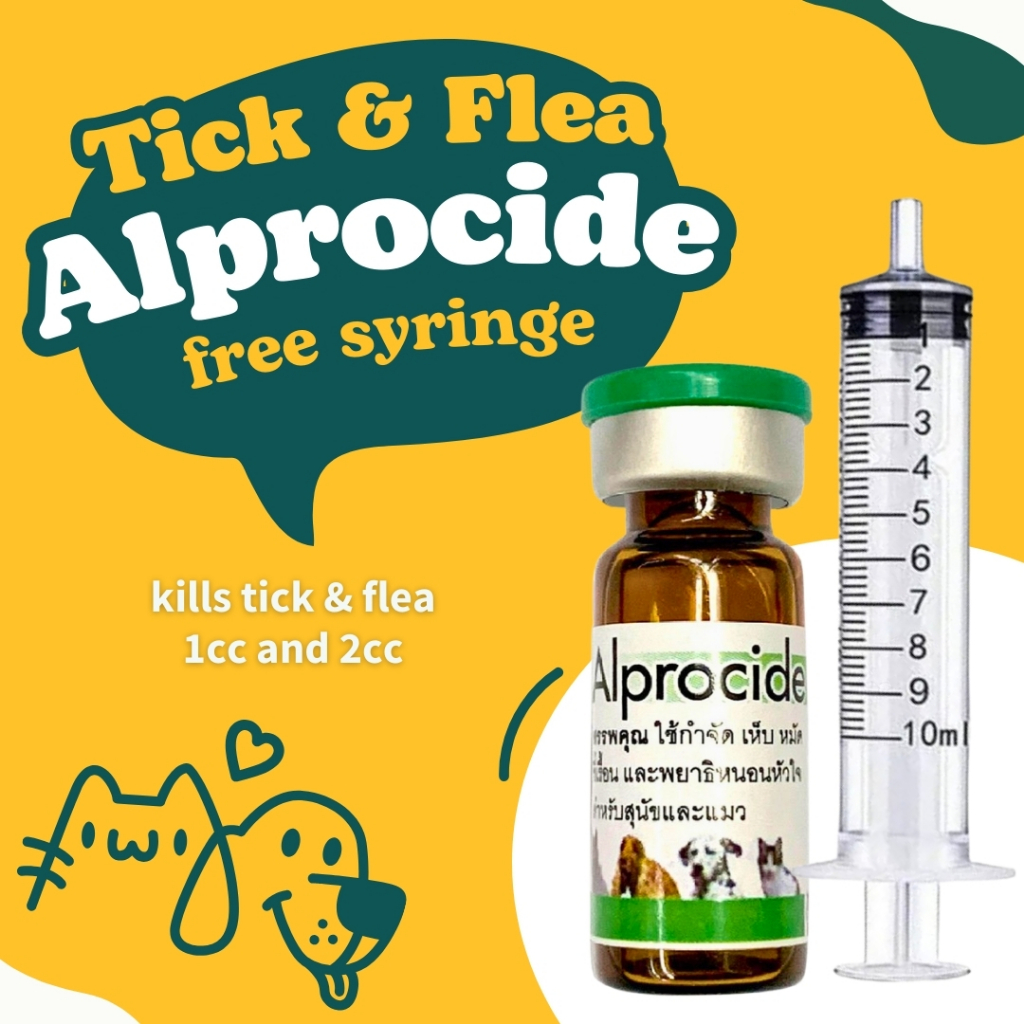 Alprocide 1cc 2cc Spot On Treatment Anti Ticks and Fleas Treatment ...