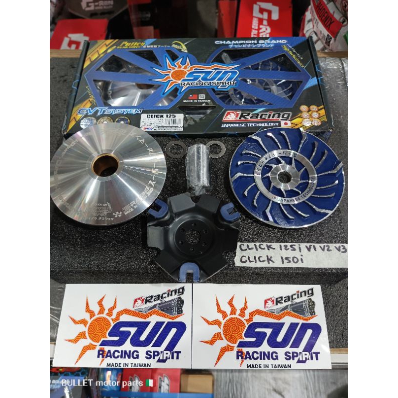 🇮🇹SUN RACING PULLEY SET/CVT SET CLICK 125i V1 V2 V3/CLICK 150i TAIWAN ...