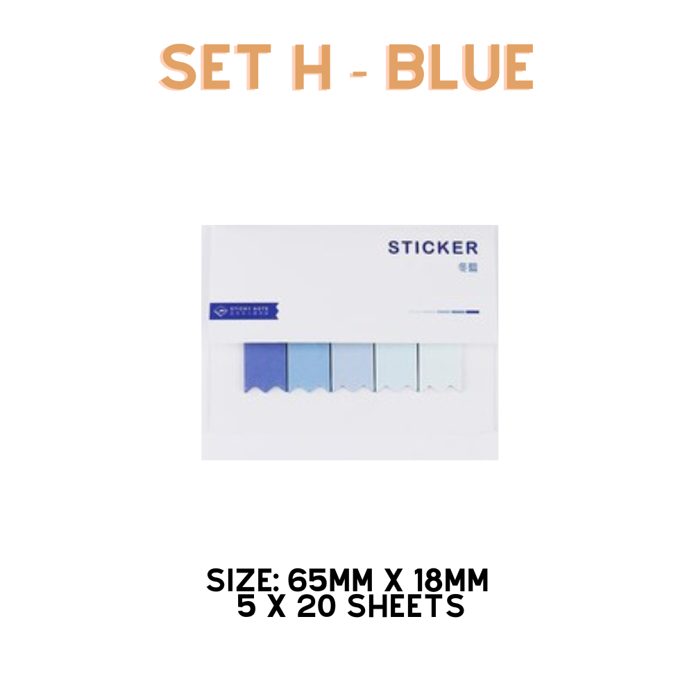 Gradient Pantone Color sticky notes bookmarker | Shopee Philippines