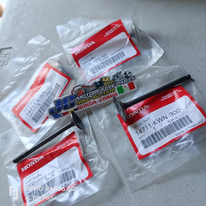 STOCK VALVE INTAKE AND EXHAUST FOR HONDA CLICK 125i V2/V3 (HGP100 ...