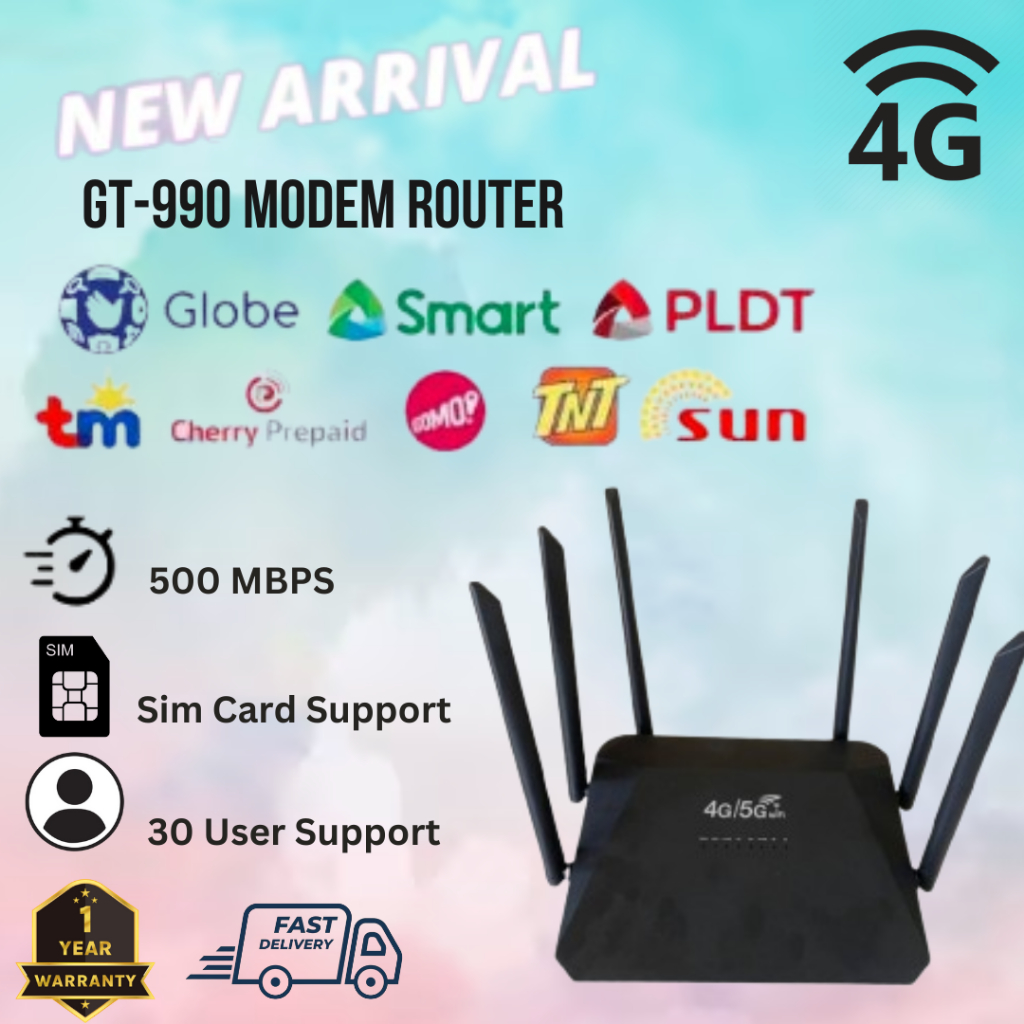 GT990+ NEW Improve Router MODEM Modified Unlocked Openline LTE WiFi CPE Home Unlimited Hotspot ...