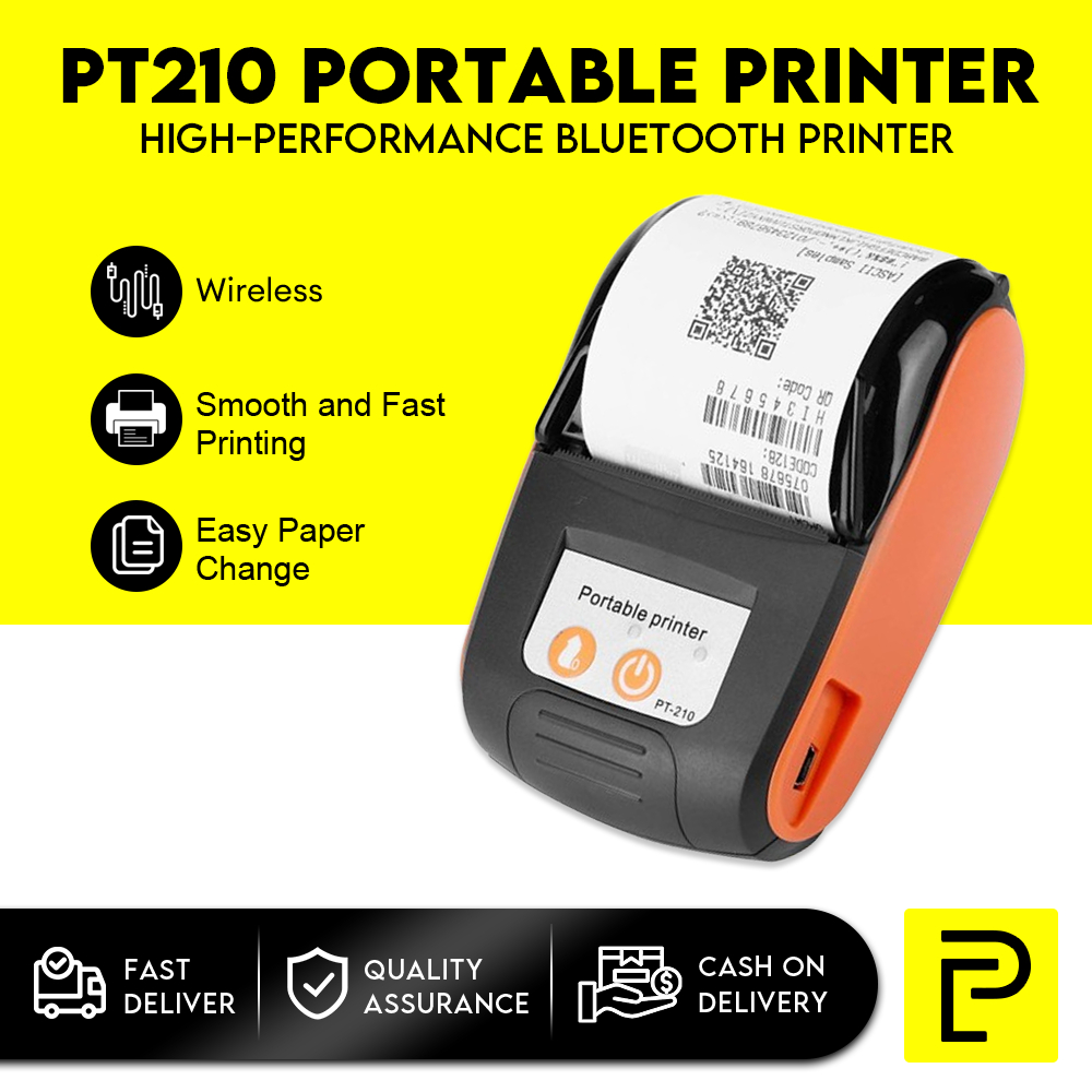 SDXP-210 PT-210 Portable Wireless Bluetooth Thermal Printer Handheld 58mm Receipt | Shopee ...