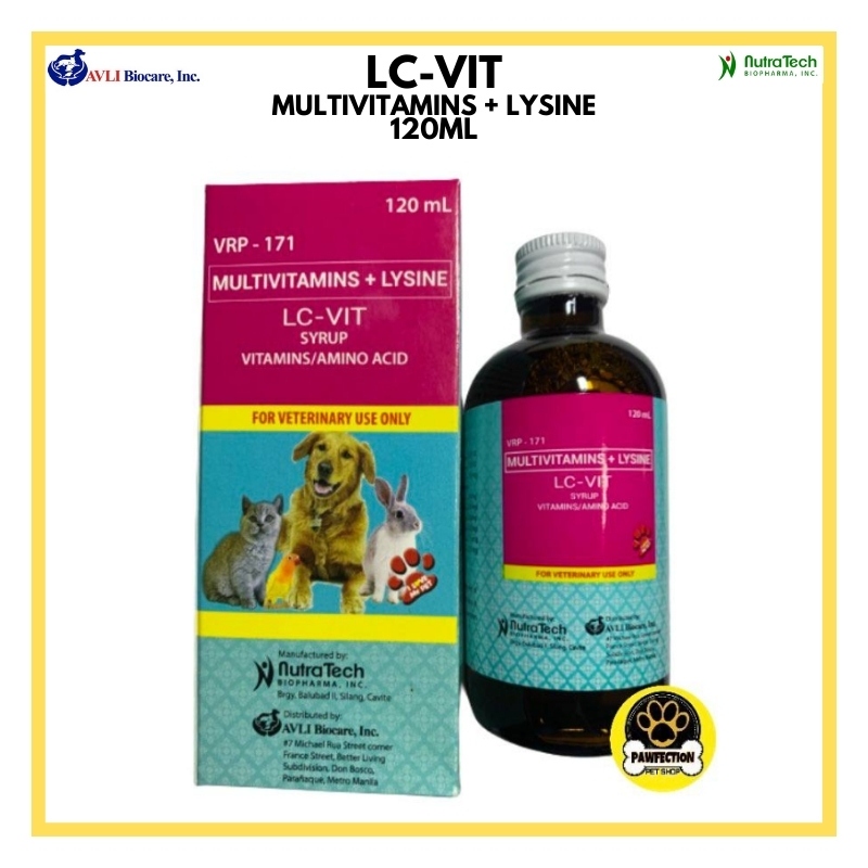 LC Vit Multivitamins Syrup for dogs and cats (120ml) | Shopee Philippines