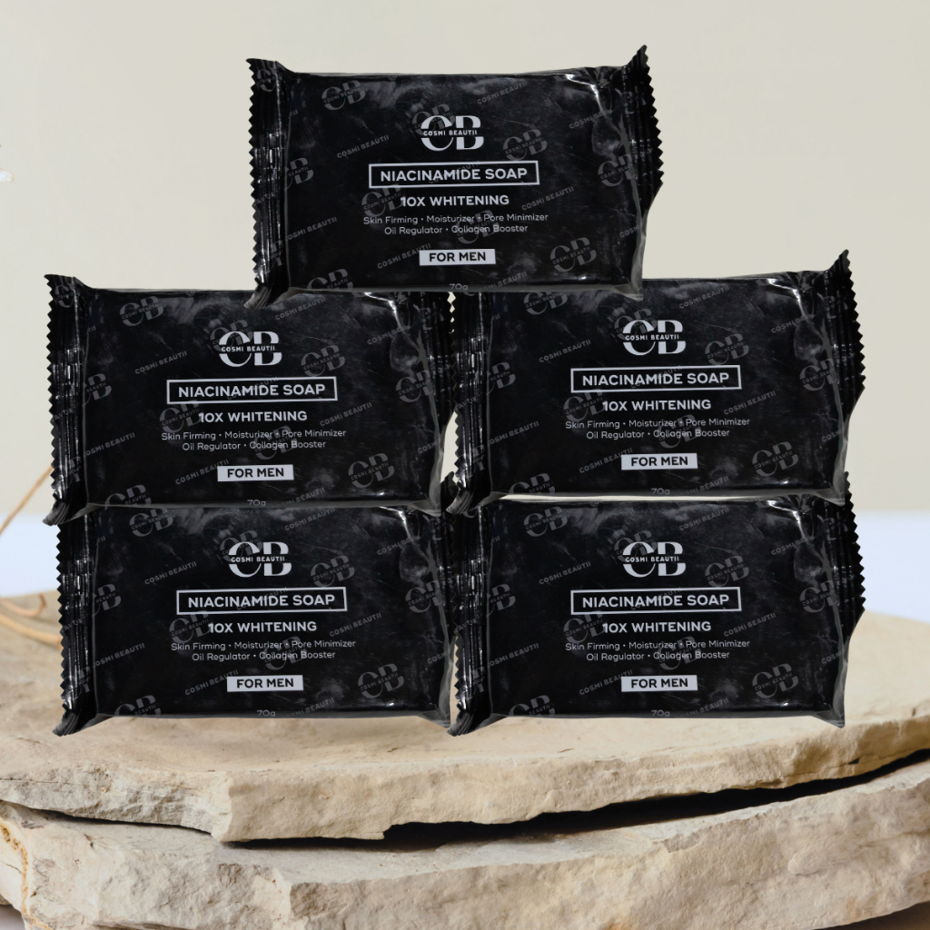 5 In 1 Cosmi Beautii Niaciamide Soap For Men 10x Whitening Shopee
