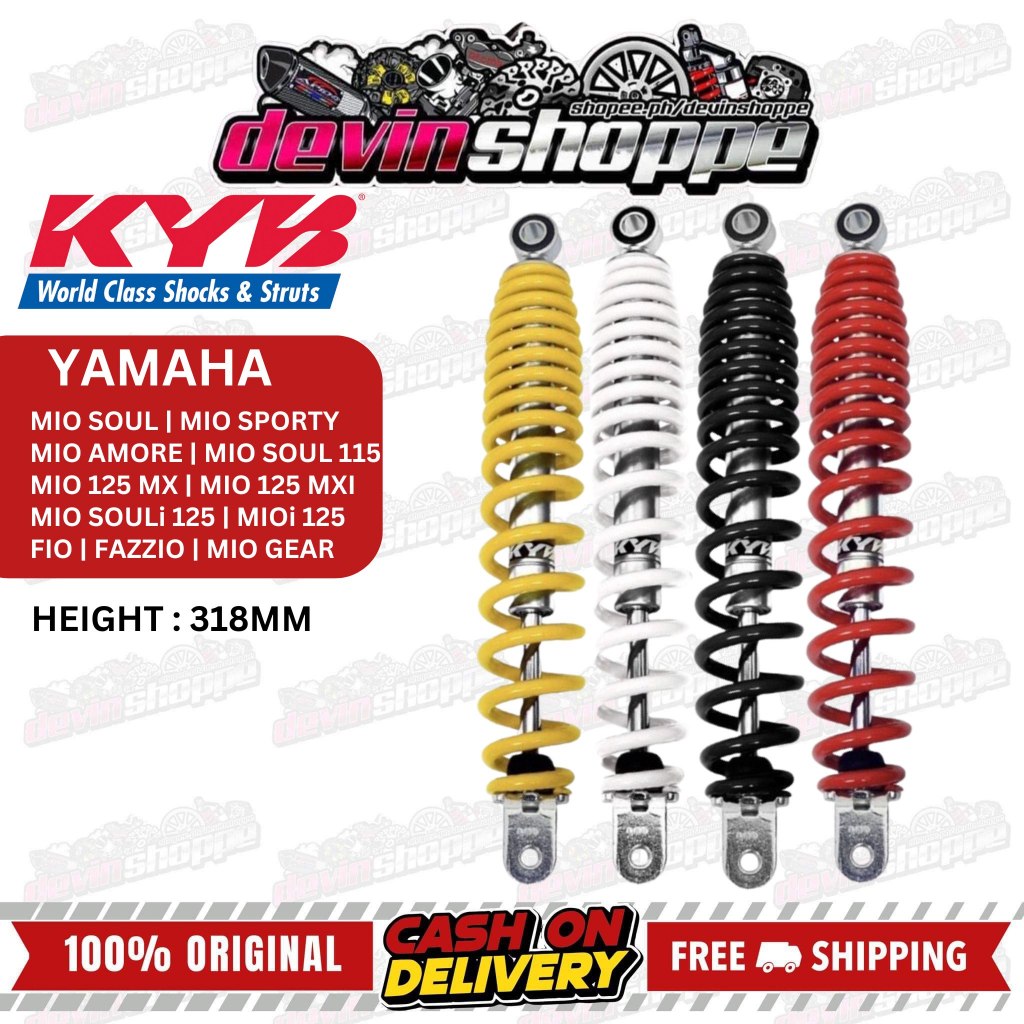 [ORIGINAL] KYB Premium Shock Absorber 318mm for Mio - Mio Mx - Mio M3 ...