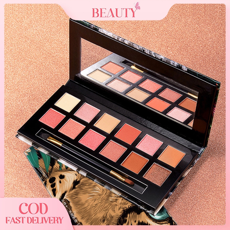 12 Colors Eyeshadow Palette Long-lasting Waterproof High Pigment Matte ...