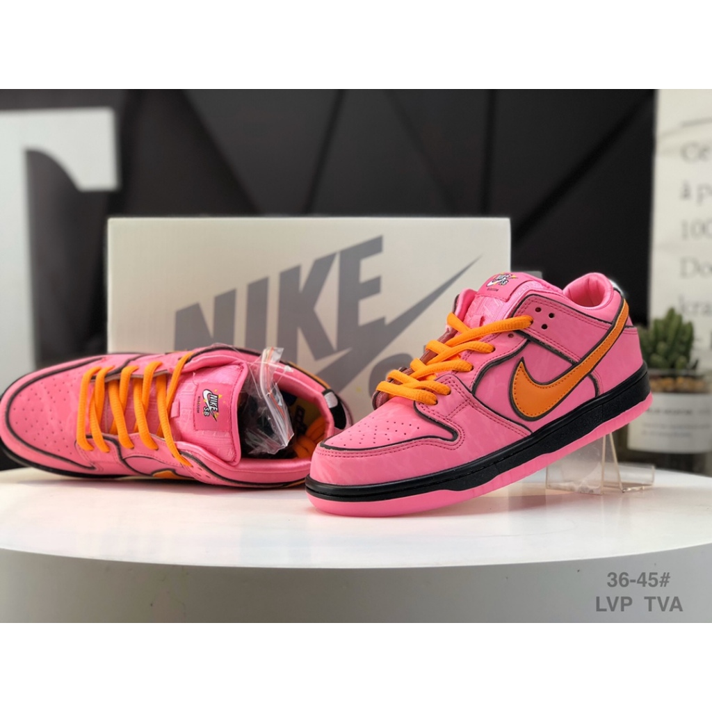 The Powerpuff Girls x Nike SB Dunk Low Cut Casual Sneakers Sports Skate ...