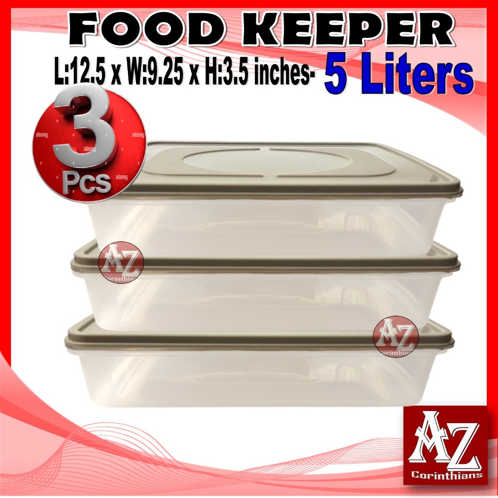 3 PCS- Food Container High Quality 5 Liters / The Best for Gifts / Best ...