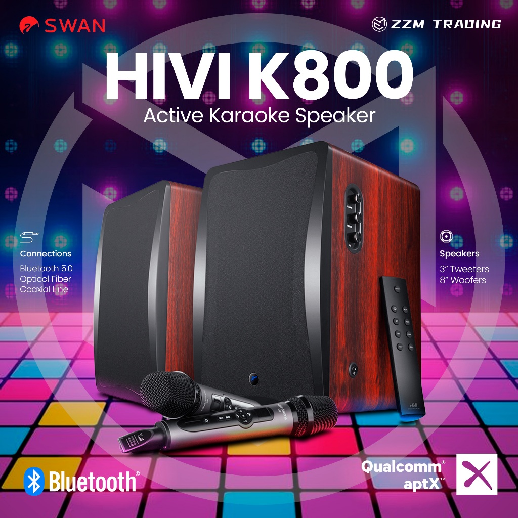 SWANS Hivi K800 KTV and Home Theatre Speaker with Free Wireless Microphone | Shopee Philippines