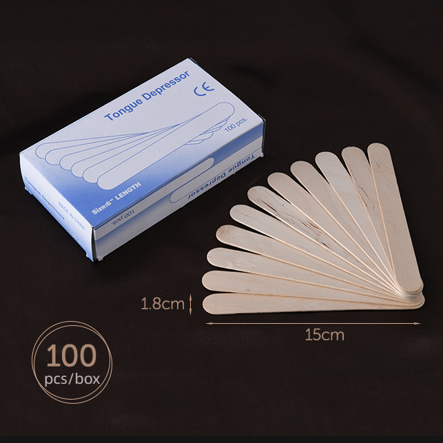 100pcs Large Wooden Wax Sticks Wax Applicator Sticks Body Hair Removal ...