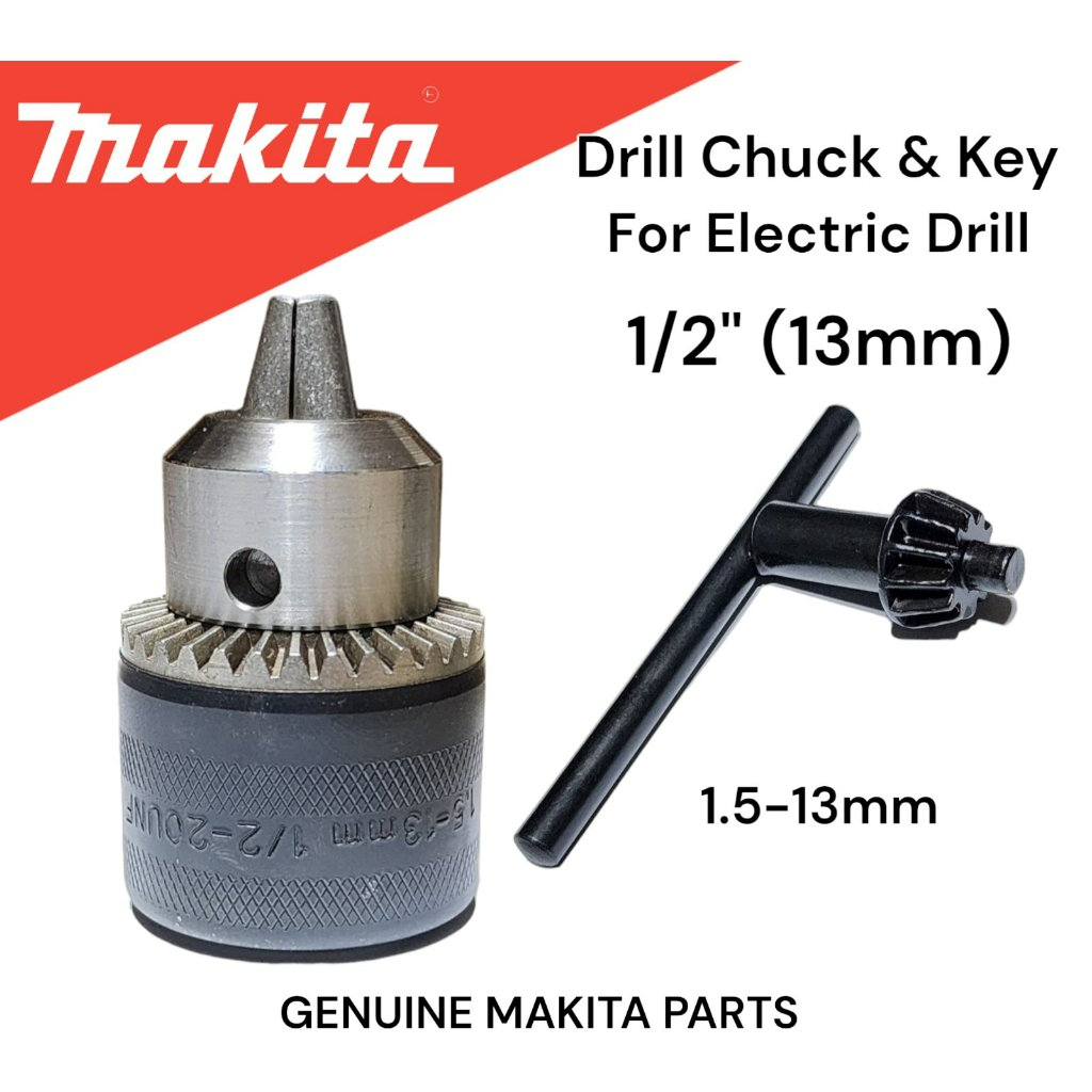 Original Makita Drill Chuck & Key 1/2" 13mm rdmdpowertoolstrading ...
