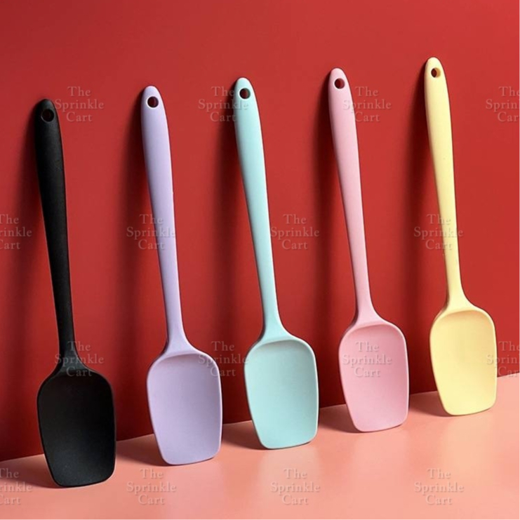 Silicone T-Spatula Non-Stick Baking Tool Cooking Heat Resistant Spatula ...