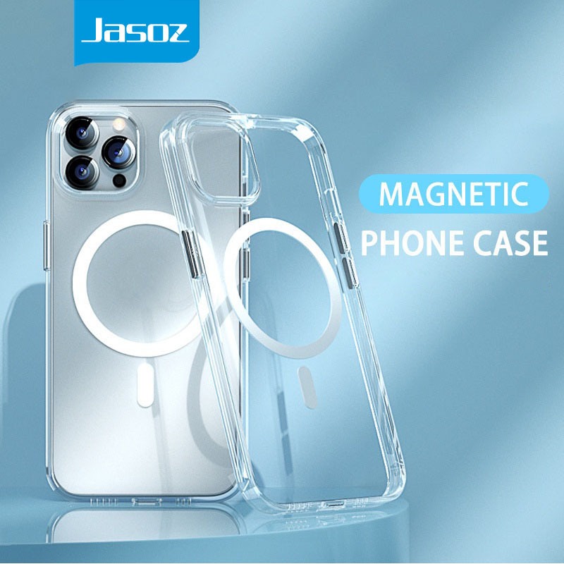 Jasoz Magnetic Case for iPh 16 Pro Max Clear Phone Case Cover for iPh X ...