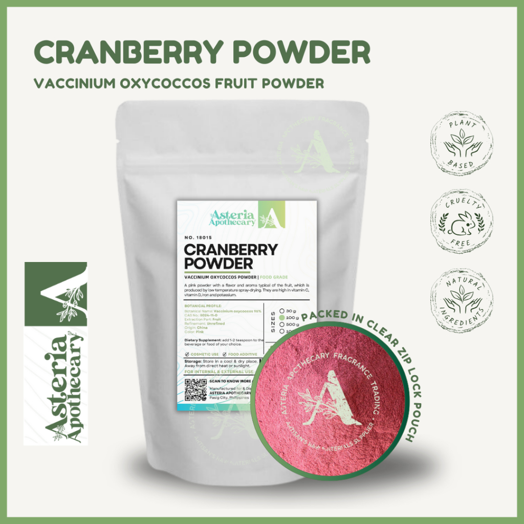 Cranberry Powder 30g & 100g - Asteria Apothecary | Shopee Philippines
