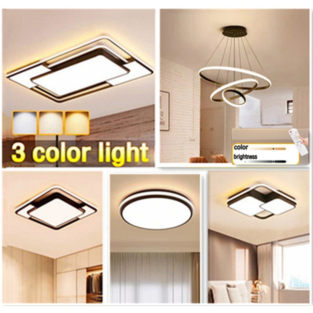 LED Ceiling Light 3 Color Ceiling Lamp Nordic Corridor Light Led Living ...