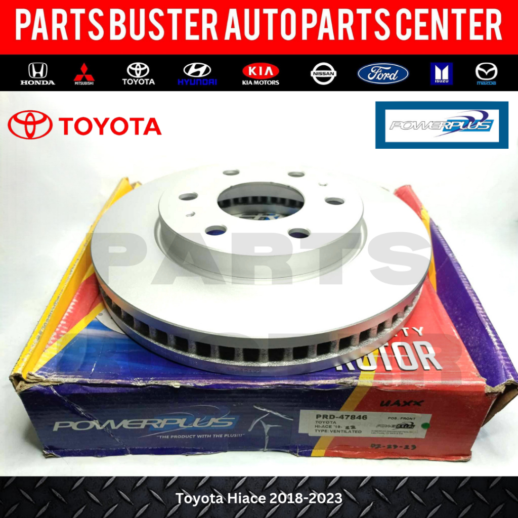 Front Brake Disc Rotor for Toyota Hiace 2018-2023 (PRD-47846) | Shopee ...
