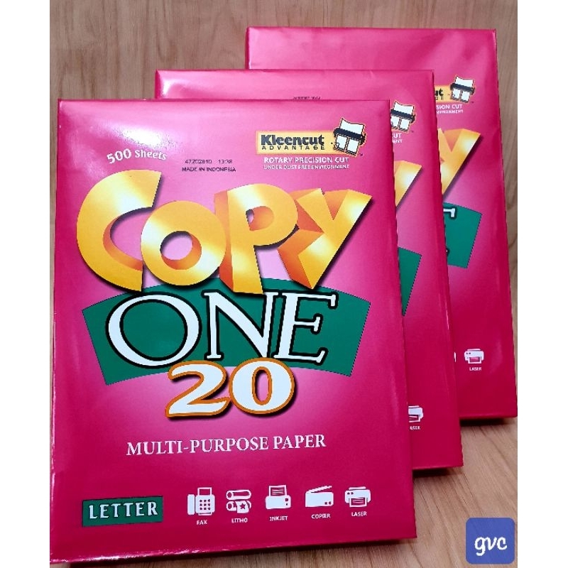 Copy One Multi-purpose paper. Short, A4, Long. subs 20 | Shopee Philippines