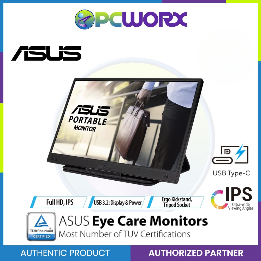 Asus MB166B ZenScreen 15.6 IPS FHD USB Type-C Portable Monitor | Shopee ...