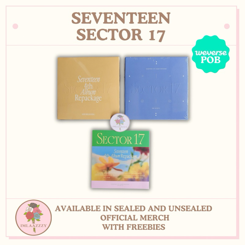 Seventeen Sector 17 Repackaged album Unsealed Sealed OFFICIAL weverse ...