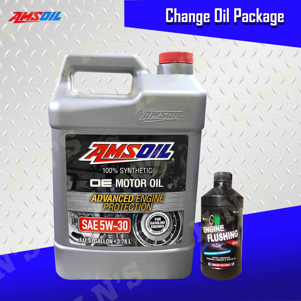 AMSOIL OE 5W-30 Full Synthetic Engine Oil 4L with FREE Engine Flush ...
