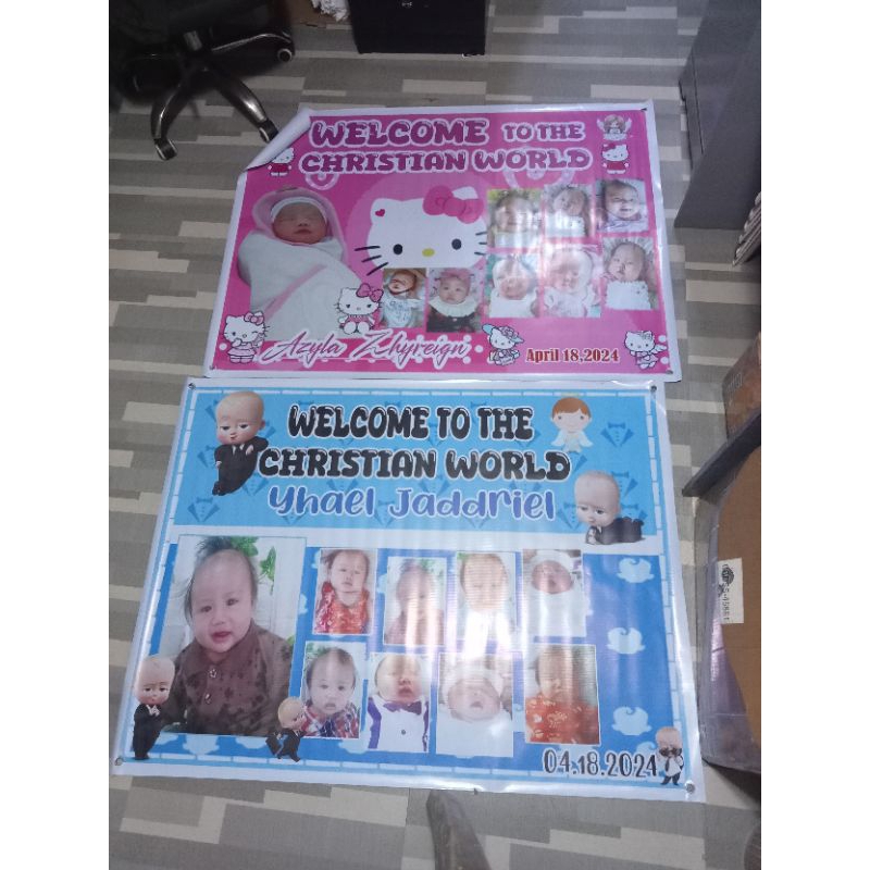 2pcs tarpaulin 3x4ft free layout any design | Shopee Philippines