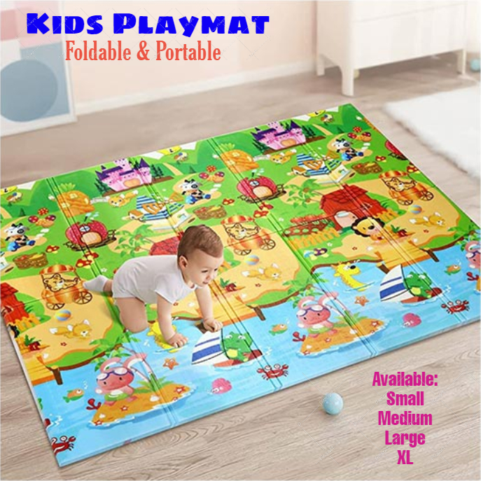 baby double sided pattern kids playmat crawling mat 180cx200cm (Small ...