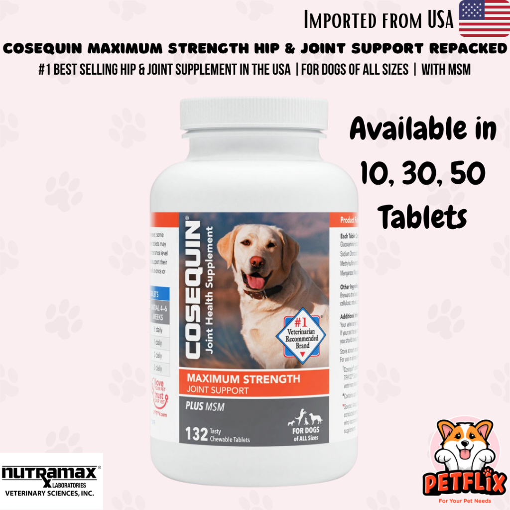 Cosequin Maximum Strength Plus MSM Chewable Tablets Joint Health ...