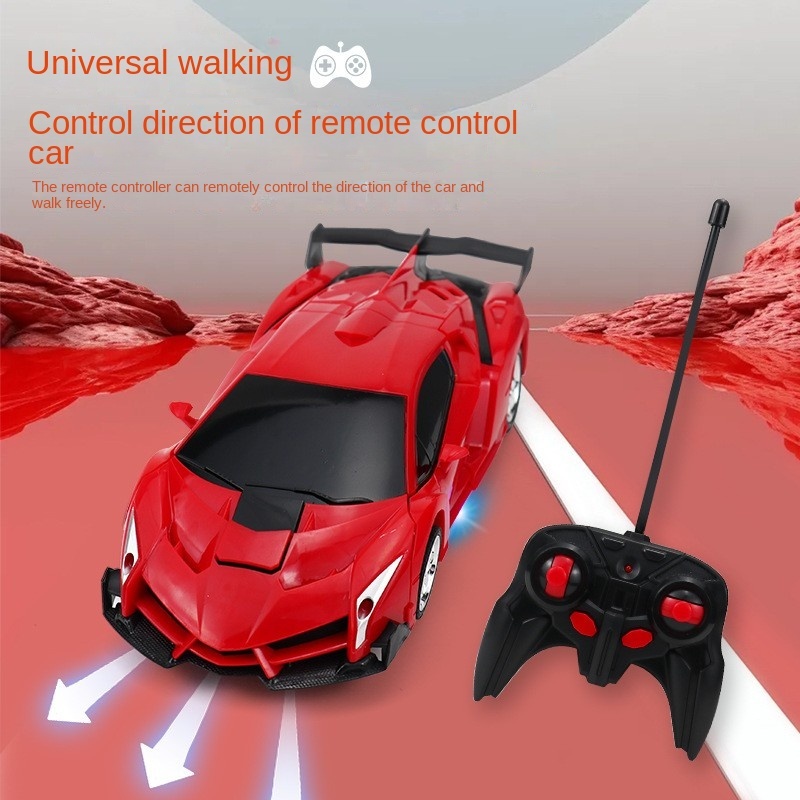 One key remote control transformer car electric racing car model kids ...