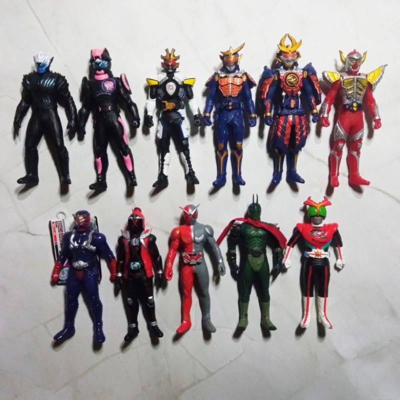 Kamen Rider Figures Soft Vinyl 7" Bandai Set 001 | Shopee Philippines