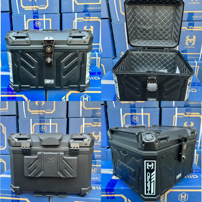 Hybrid full design 45L Hard plastic topbox (lightweight) | Shopee ...