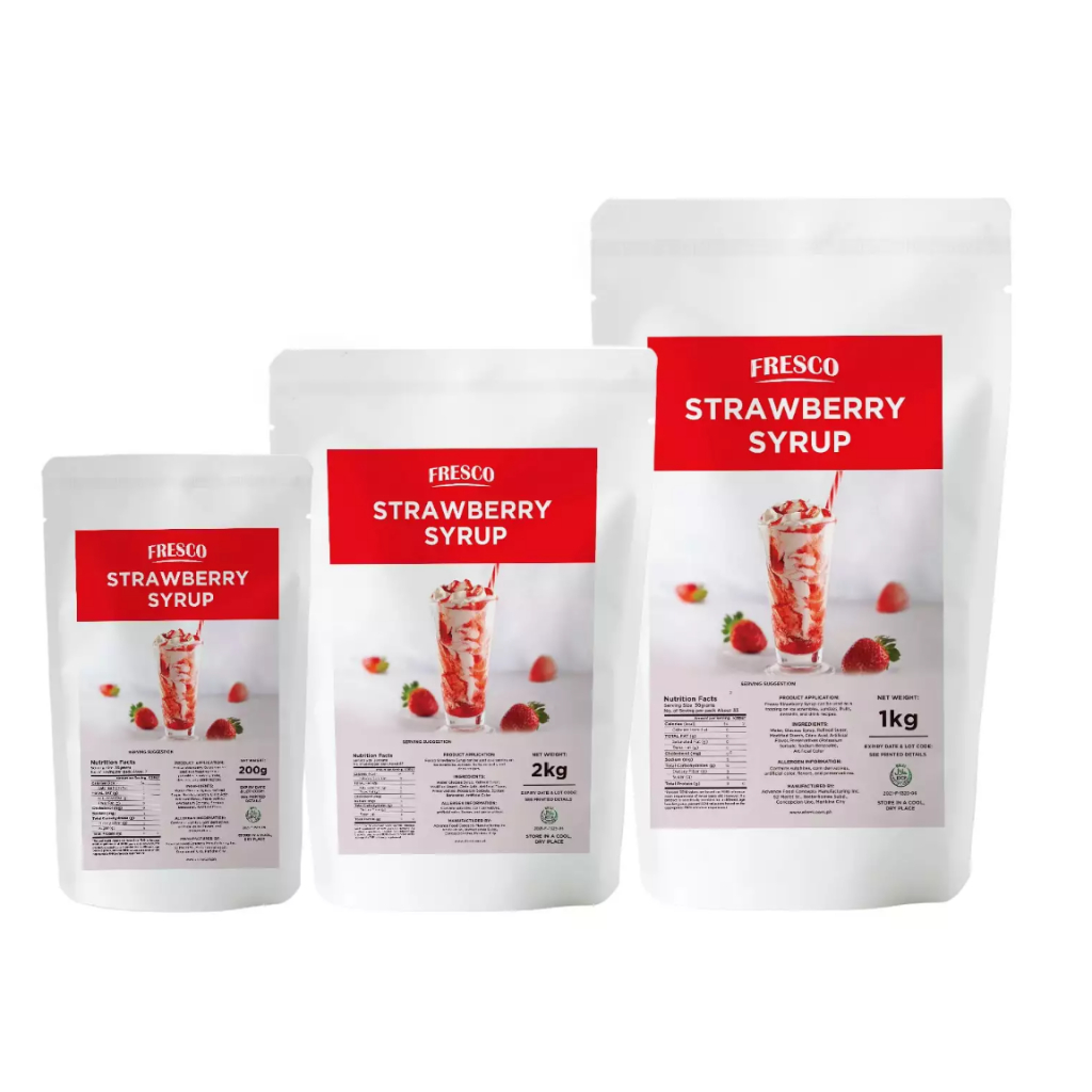 Strawberry Syrup Fresco 200g Premium Affordable Syrup | Shopee Philippines