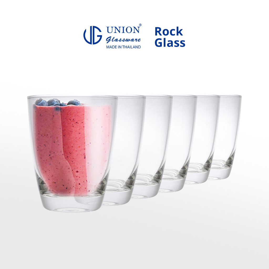UNION GLASS Clear Glass Rock Glass Water, Juice, Soda, Liquor Glass ...