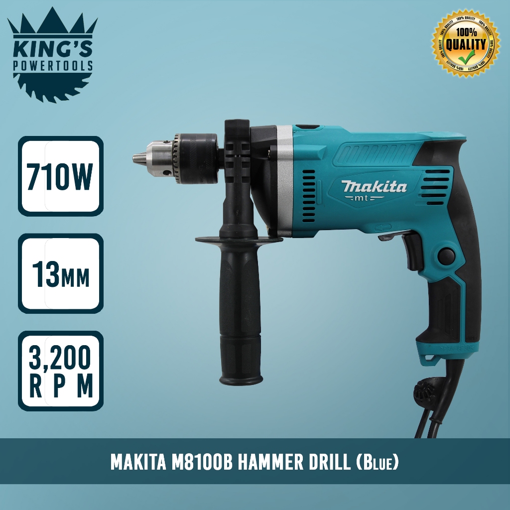 Makita M8100B Electric Hammer Drill (Blue) | Shopee Philippines