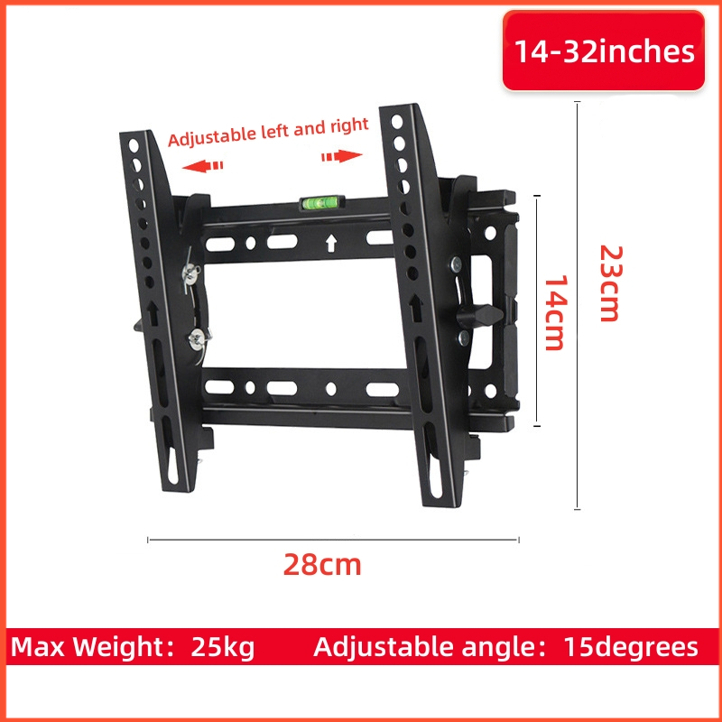 Thick metal Universal 14-80 inch tv bracket adjustable wall bracket 43 inches wall bracket for ...