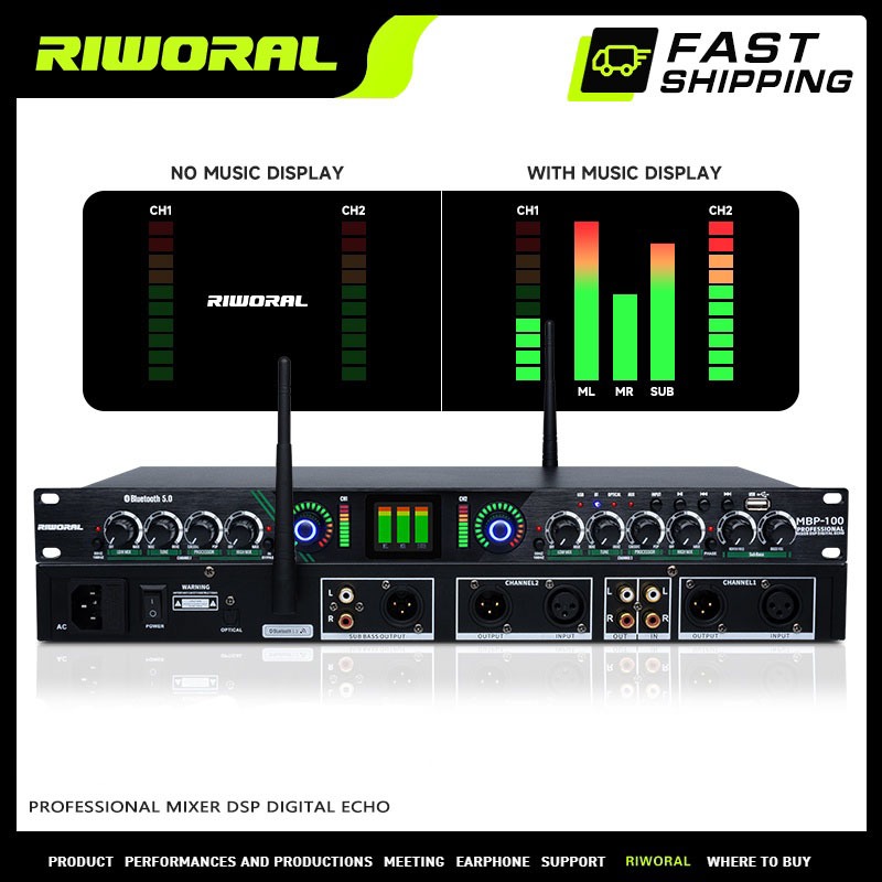 DSP Audio Digital Signal Processor Gain Subwoofer Repair with Bluetooth ...