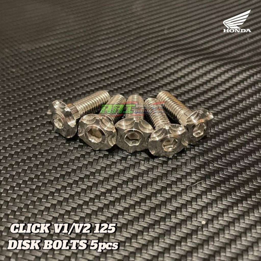 CLICK V1/V2/V3 CNC GEAR TYPE WHITEGOLD BOLTS - SC SIAM Stainless Steel White Gold Nonfading ...