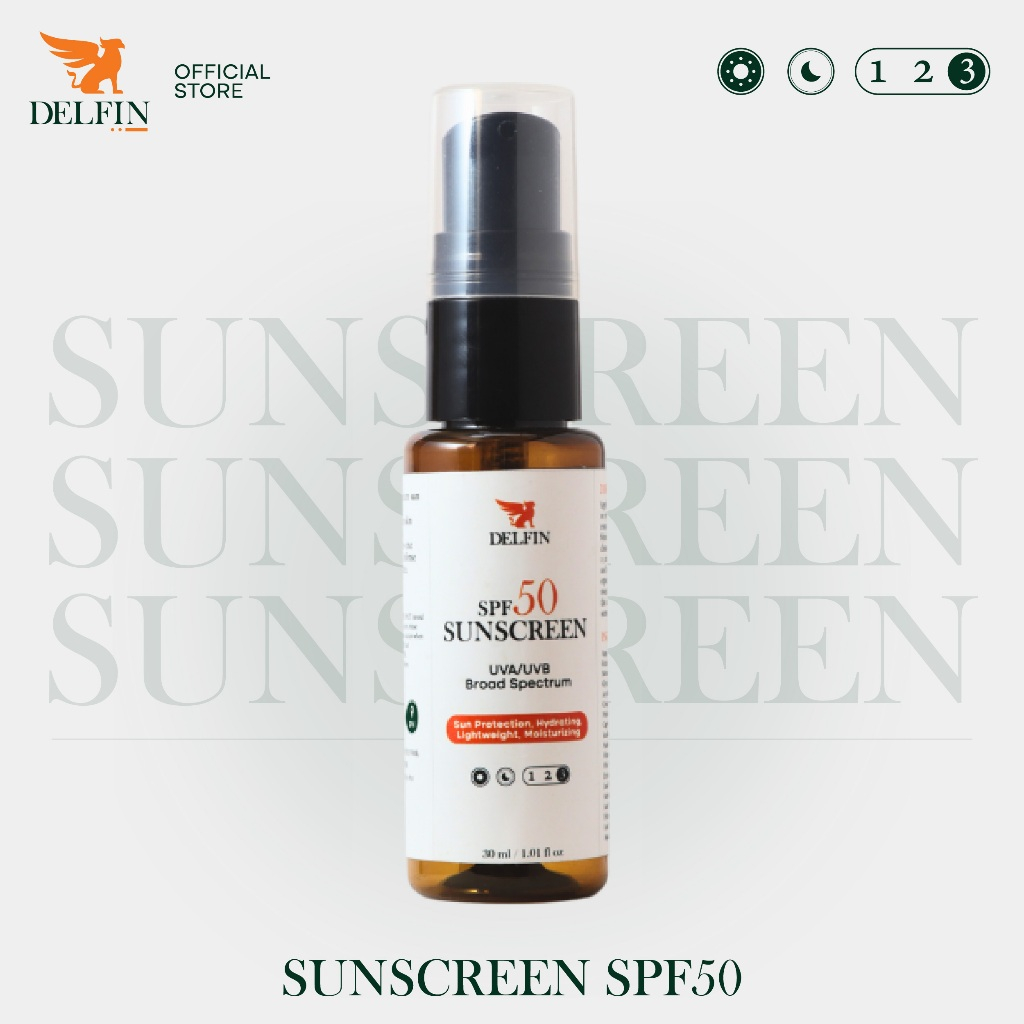 Delfin Hydrating Sunscreen SPF50 For Men (UVA/UVB, Broad Spectrum ...