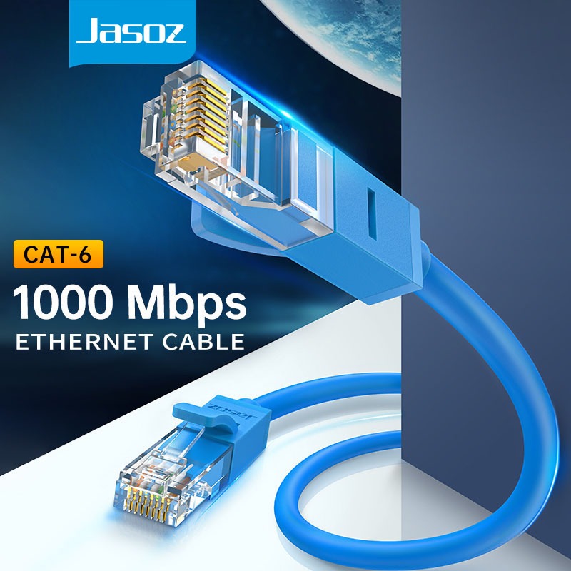 Jasoz Cat 6 Ethernet Cable 1000Mbps Network Cable For PS PC Computer ...