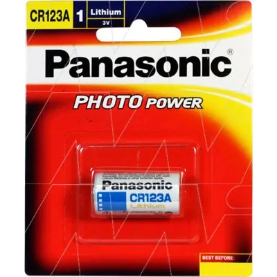 Panasonic CR123A 3V lithium battery CR-123A cylindrical photo lithium battery | Shopee Philippines