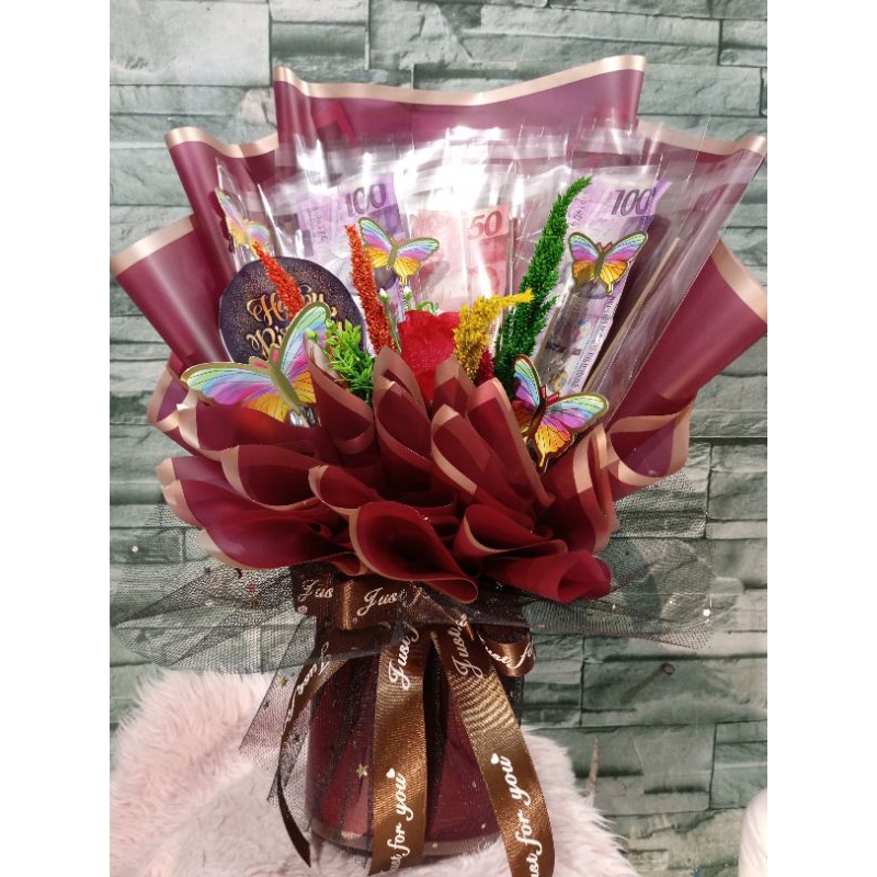 DIY EMPTY BOUQUET FOR MONEYBOUQUET | Shopee Philippines