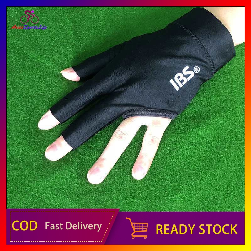 Three Fingers Billiard Gloves Left Hand Snooker Cue Gloves Billiard ...
