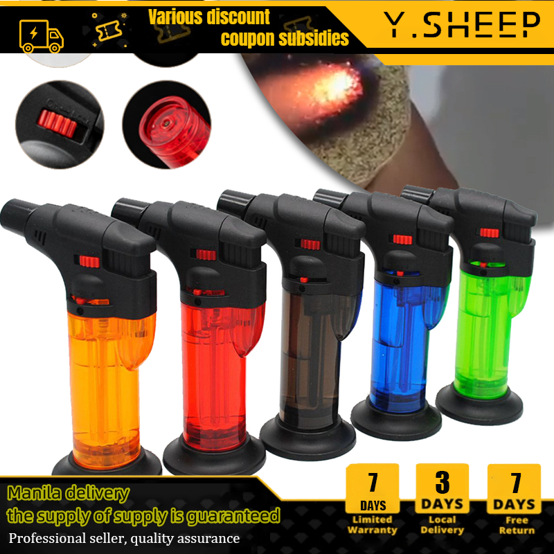 Portable windproof reusable jet torch lighter tool for outdoor grilling ...