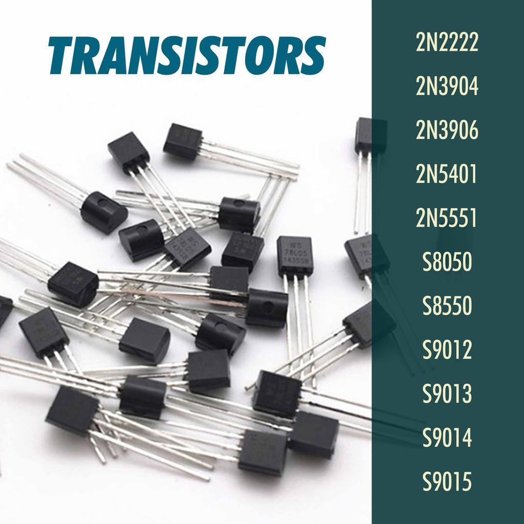 NPN PNP Transistor 2N2222 2N3904 2N3906 2N5401 2N5551 S8050 S8550 S9011 S9012 S9013 S9014 S9015 ...