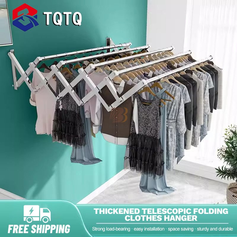 3/4/5 Sampayan Folding stainless steel clothes hanger with expansion ...