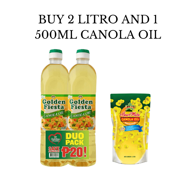 GOLDEN FIESTA 1 LITER JOLLY CANOLA PALM COCONUT COOKING OIL PURE ...
